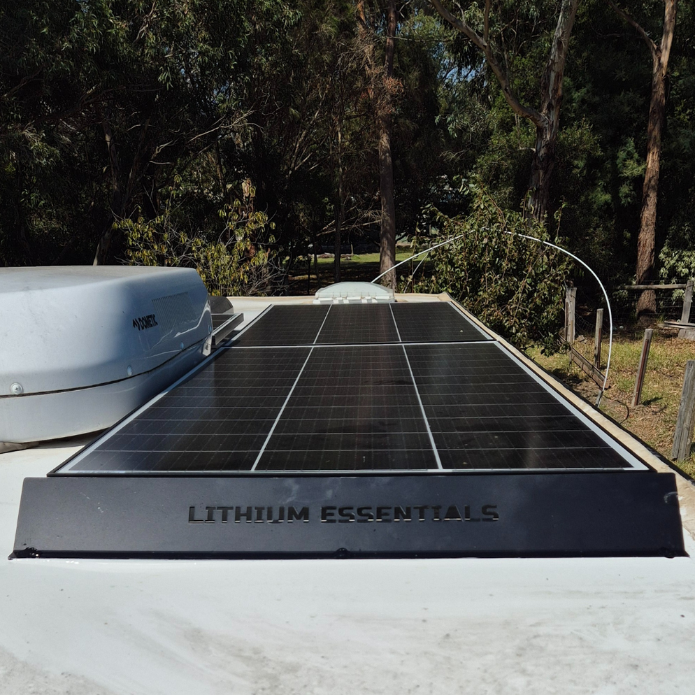 Universal Solar Panel Wind Deflectors — Lithium Essentials